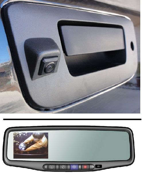 Premium Backup Camera Kit w/ Video Mirror Fits 2007-2013 GM® Silverado ...