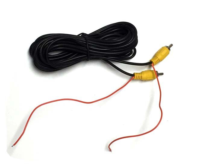 Standard 16' RCA with Integrated Power Wire - Camera Source Backup Cameras