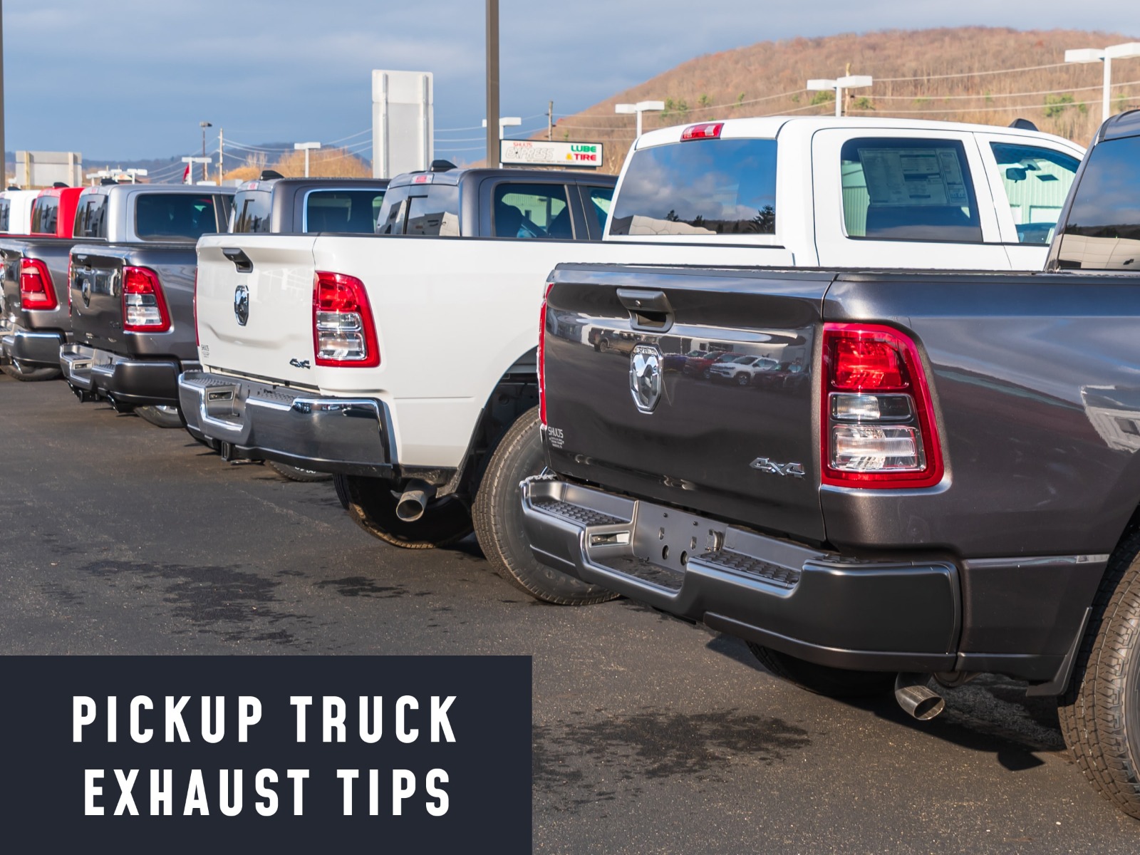 Pickup Truck Exhaust Tips - Camera Source Backup Cameras