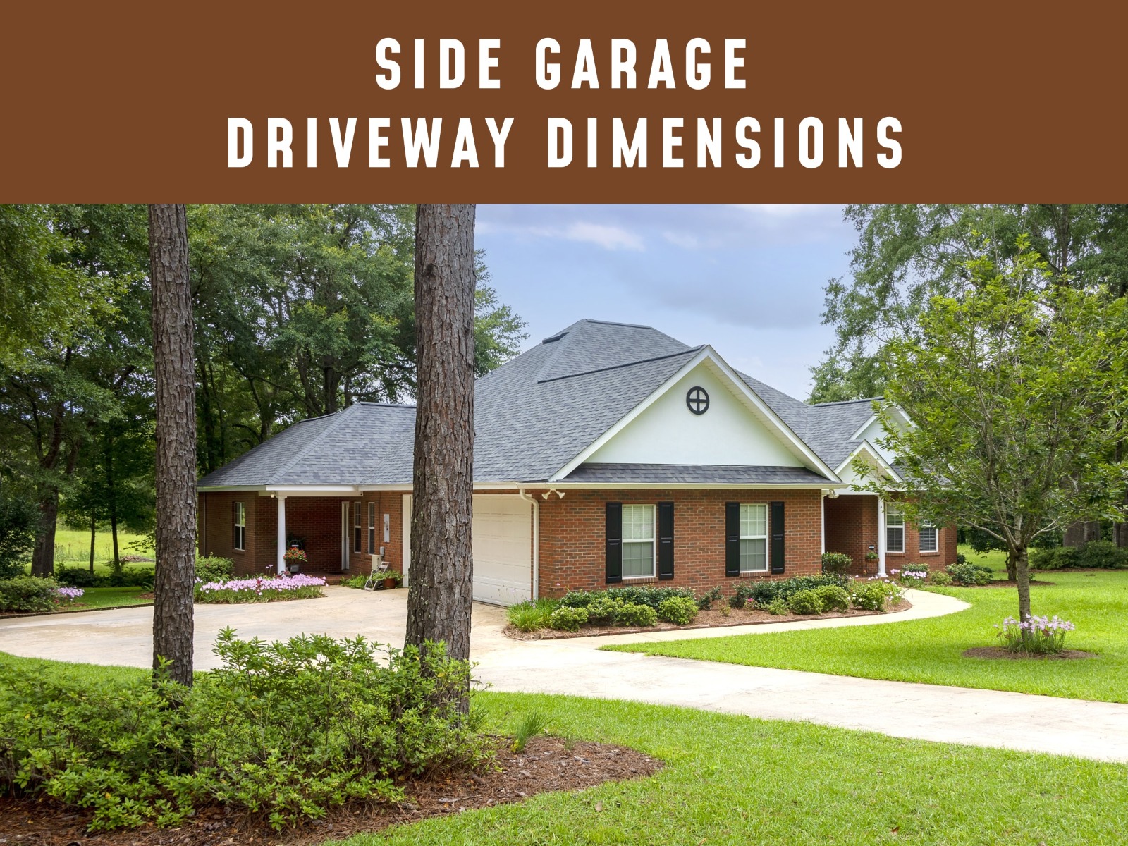 Side Garage Driveway Dimensions - Camera Source Backup Cameras
